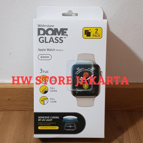 Jual WHITESTONE DOME FULL TEMPERED GLASS APPLE WATCH SERIES 4 44MM ...