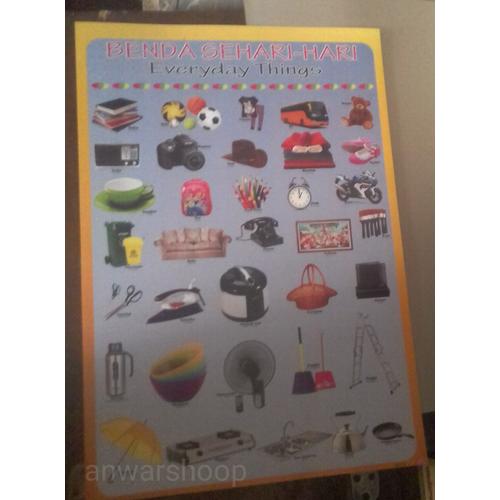 Jual poster benda sehari hari - Kota Bekasi - anwarshoop | Tokopedia