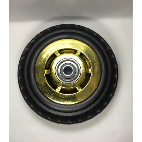 Jual Roda Black Rubber Gold Core / Karet Kembang Hitam 6 inch Wheel ...