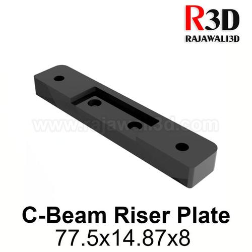Jual Openbuilds C Beam Riser Plate For Aluminum CNC 77.5x14.87x8 - Kab ...