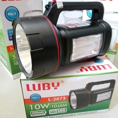 Jual Senter cas LUBY L2673 senter besar 2in1 LED RECHARGEABLE HANDLIGHT ...