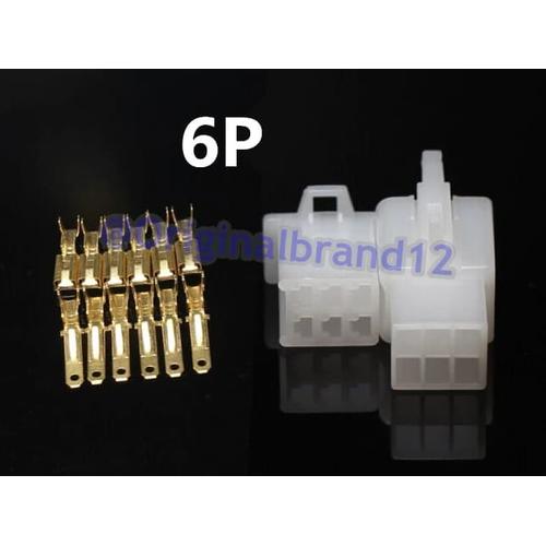 Jual Socket 6 pin Kecil + Skun / Soket Motor / Konektor /Kabel Motor ...