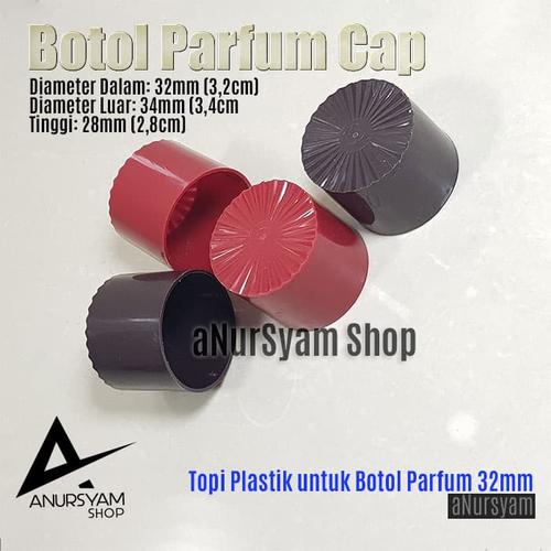 Jual Tutup Botol Parfum Cap 32mm Topi Plastik Untuk Botol Parfum ...