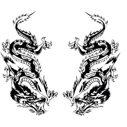 Jual stiker sticker skotlet naga tegak metalik metallic scotlight ...