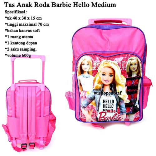 Promo Tas Sekolah roda Ransel Anak Medium BARBIE HELLO - Kota ...