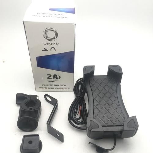Jual Holder HP di Motor+Charger Bracket Di spion & Stang Matic nmax pcx ...