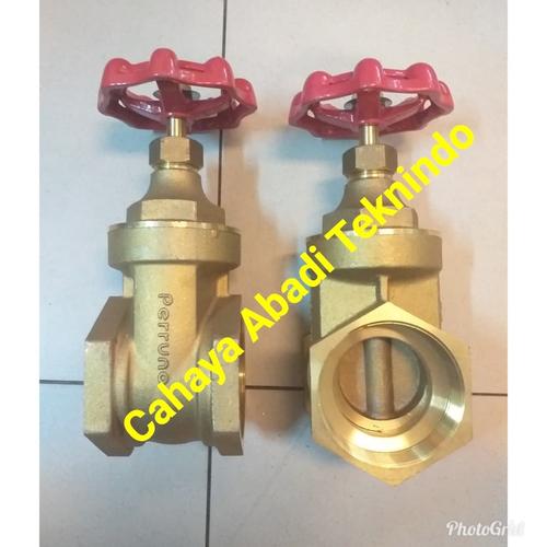Jual Gate valve PERRUNO Drat 2"(inch) Gate valve kuningan - Jakarta ...