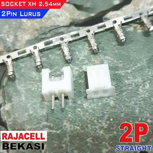 Jual Socket Connector Molex XH 2P 2 Pin Lurus Pitch 2 54mm Soket ...