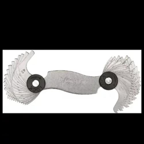 Jual Maldrat Mitutoyo 188-111 Thread Pitch Gauge 30 Leaves 4-42 TPI ...