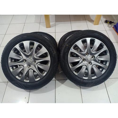 Jual Velg Original New Baleno Ring 16 Pcd 4X100 Plus Ban 195 55 Apollo ...