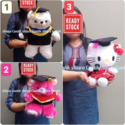 Jual Boneka wisuda boneka toga teddy wisuda hello kitty wisuda - teddy ...