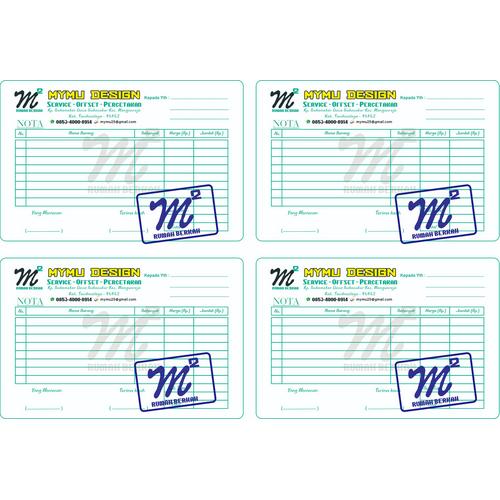 Jual Cetak Nota Bon/Kwitansi/Faktur/Surat Jalan/Warna/Hitam Putih/NCR ...
