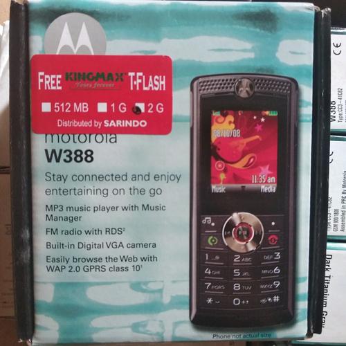 Jual MOTOROLA W388, ORYGINAL, GARANSI RESMI, BUKAN REFURBISHED, SLOT ...