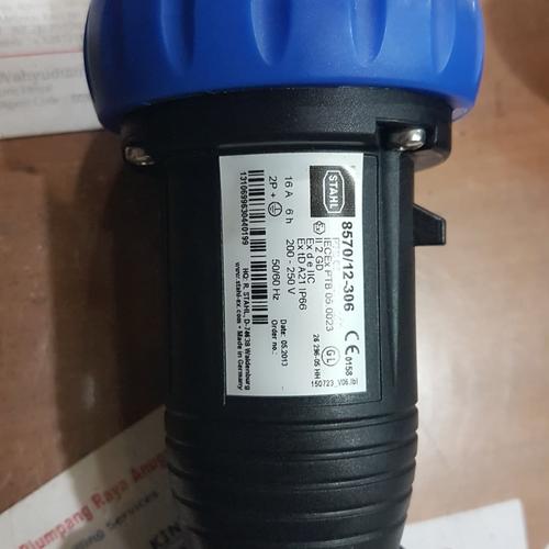 Jual STAHL 8570/12-306 Plug 16A 2P+N Wall Socket Ex 200-250v 50/60Hz Ex ...