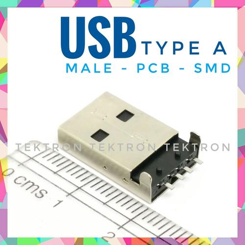 Jual Connector USB type A 4pin Male PCB SMD soket socket - Kota Bandung ...
