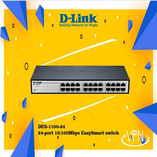 Jual D-LINK DES-1100-24 24 PORT 10/100 EASY SMART SWITCH ORIGINAL - Kota Medan - CNF ID | Tokopedia