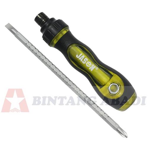 Jual Jason Obeng Ratchet Lurus + - 2 Way Adjustable Screwdriver 348-192 ...