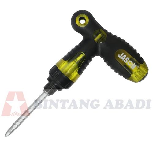 Jual Jason Obeng Ratchet T Handle + - 2 Way Adjustable Screwdriver 348 ...