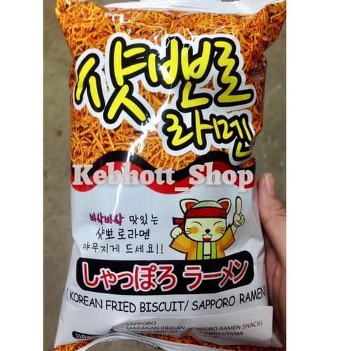 Jual Korean Fried Biscuit Sapporo Ramen Snack Makanan Mie Kering Korea ...
