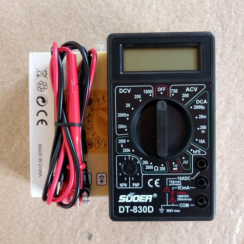Jual Digital Multimeter Avo Meter Digital Multitester Pocket DT830D ...