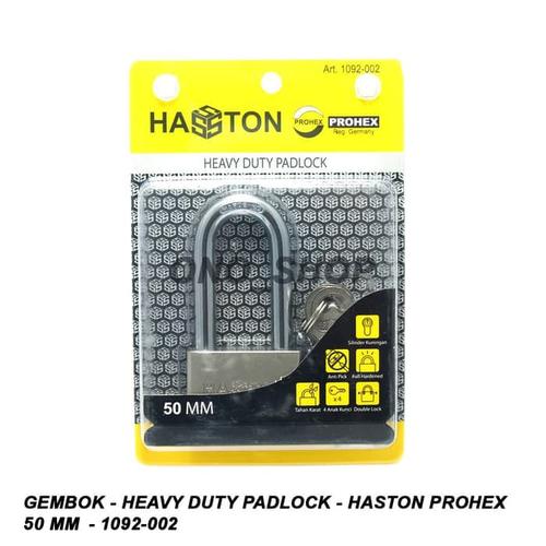 Jual Gembok - Heavy Duty Padlock - Haston Prohex 50 mm Long - 1092-002 ...