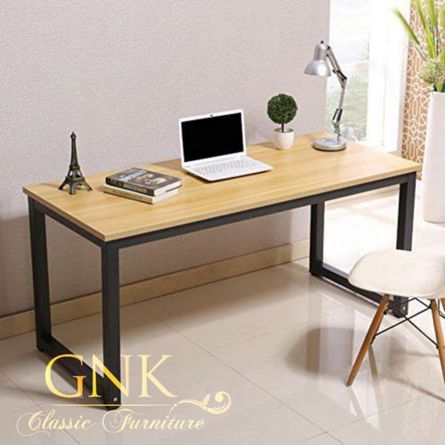 Jual meja komputer / meja laptop kayu jati + besi custom - Kab. Jepara ...