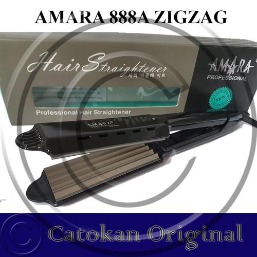 Jual Catok Amara Uap ION Plat Lebar Baba ZigZag Catokan Rambut Tipe ...