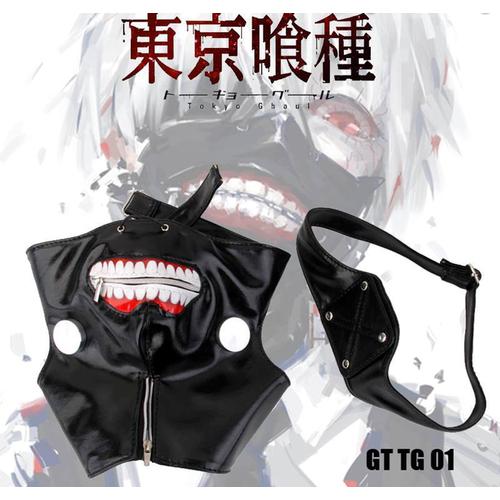 Jual Kaneki Mask Topeng Ghoul Kaneki Cosplay Kaneki Hitam Masker GT TG ...