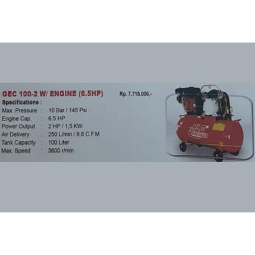 Jual Kompresor 2 HP WITH ENGINE KOMPRESOR BENSIN 2 HP 2 PK NLG 100 ...