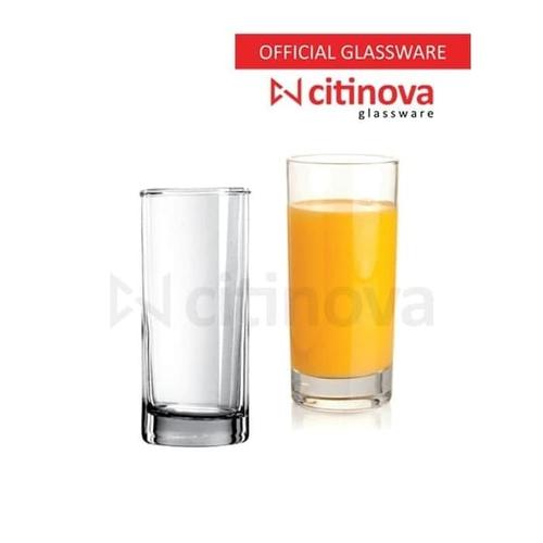 Jual Gelas Kaca Lurus Citinova Swiss Isi 6 Pcs Setangah Lusin / Glass ...