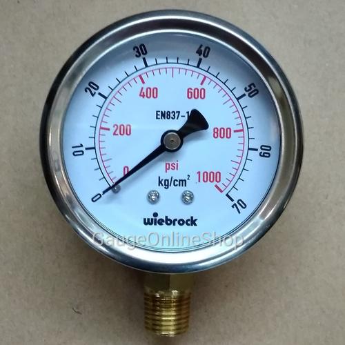 Jual Pressure Gauge Model Raket 2 1/2" x 70 kg/cm2 SS Brass Wiebrock - Jakarta Barat ...