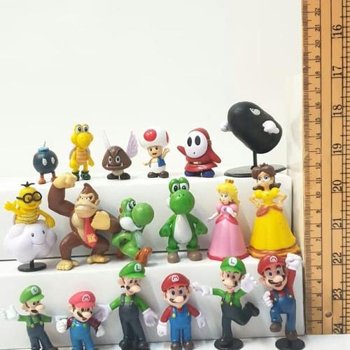 Jual 18pcs/Set Super Mario Bros Character Mini Figure - Jakarta Utara ...
