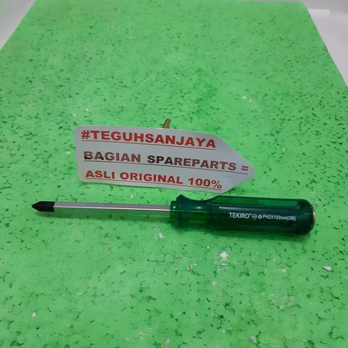 Jual Obeng Plus (+) PH2X100mm Asli Original TEKIRO - Kab. Tangerang ...