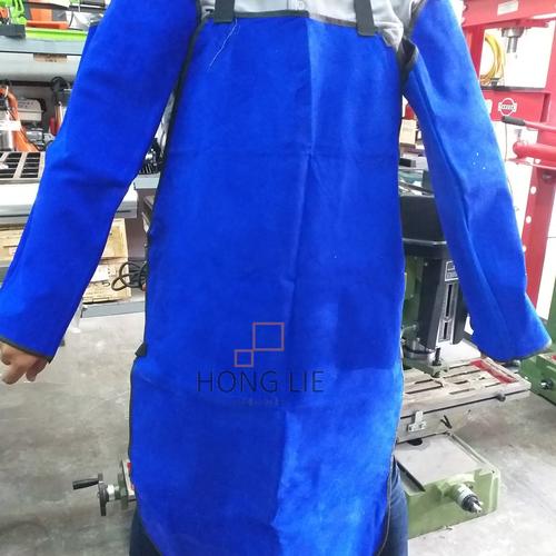 Jual APRON LAS KULIT SET(DADA +LENGAN)/CELEMEK KULIT LAS BIRU - Kota ...