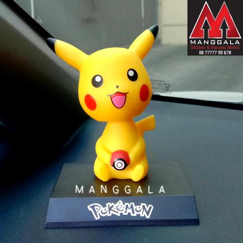 Jual Boneka Pajangan Goyang Dashboard Mobil Pokemon Pikachu Bola - Anti ...