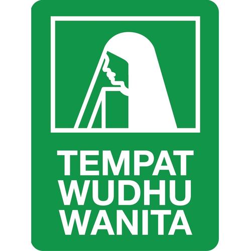 Jual RAMBU TEMPAT WUDHU WANITA - 15X20CM SIGNAGE - Kota Bandung ...