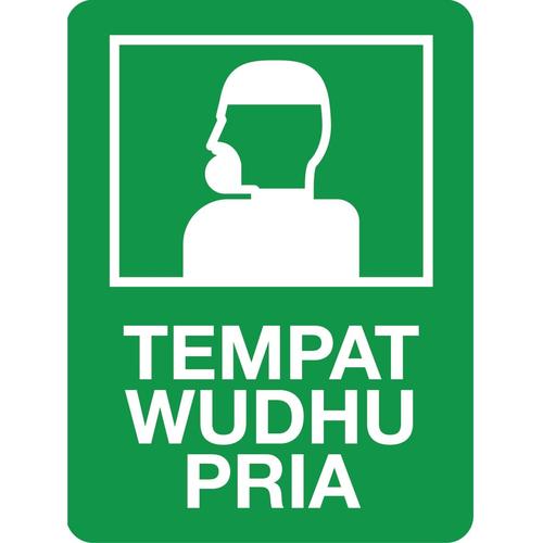 Jual RAMBU TEMPAT WUDHU PRIA - 15X20CM SIGNAGE - Kota Bandung - Takama ...