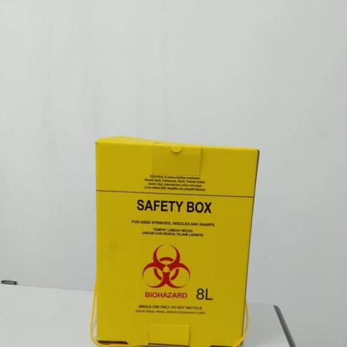 Jual Safety Box 8 liter (Box+ tali) Tempat sampah medis 8 liter - Kab ...