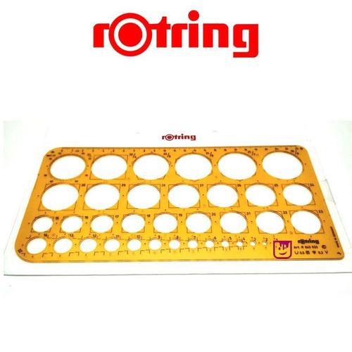 Jual Mal Lingkaran Rotring / Mal Bulat Rotring warna Orange - Penggaris ...