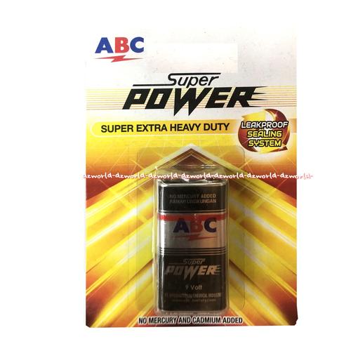 Jual Baterai Abc Alkaline Super Power Battery Kotak Tegangan 9 Volt ...
