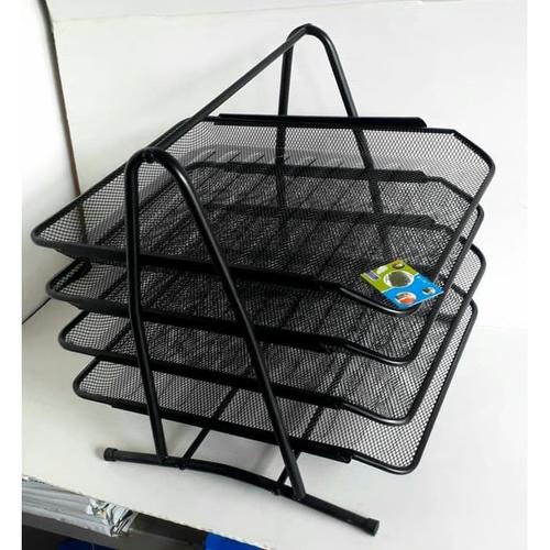 Jual Rak File Dokumen 4 Susun Besi Tray Surat Arsip Buku Organizer ...