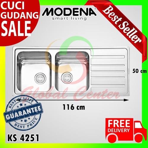 Jual KItchen Sink Wasbak Stainless Modena KS 4251 Tempat Cuci Piring ...