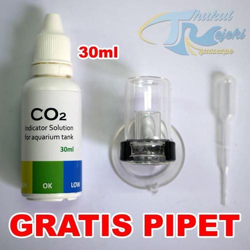 Jual CO2 Indicator Solution 30ml + Drop Checker Glass (PAKET) - Kota ...