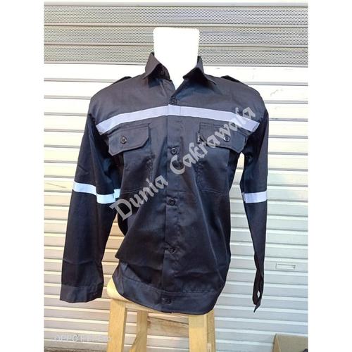 Jual Baju Kerja Safety / Seragam Safety Twins Warna Hitam / Baju Proyek ...