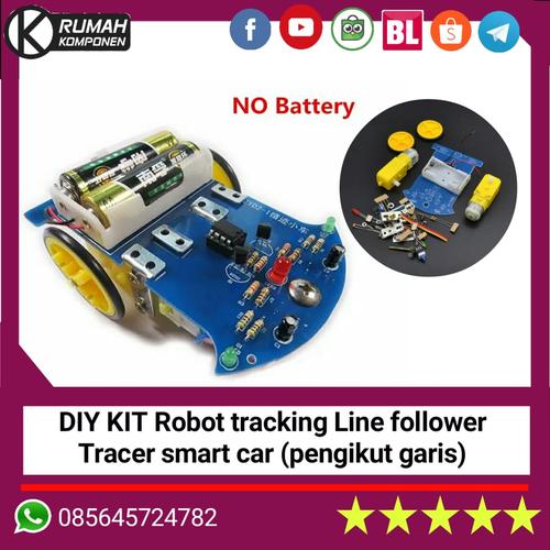 Jual DIY KIT Robot tracking Line follower Tracer smart car (pengikut ...