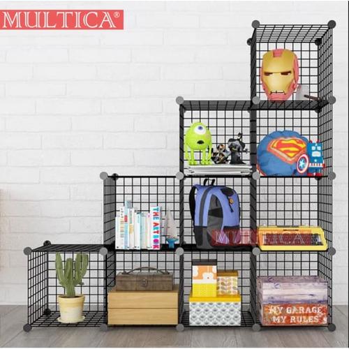 Jual Multica Lemari Rak Besi Portable 10 Kotak Lemari Besi Susun ...
