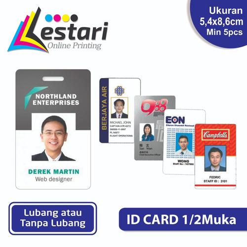 Jual Cetak ID Card - Jakarta Barat - lestari Online Printing | Tokopedia