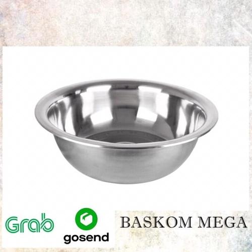 Jual BASKOM STAINLESS / BASKOM BESAR KOMODO / BASKOM MEGA ukuran 60 cm ...