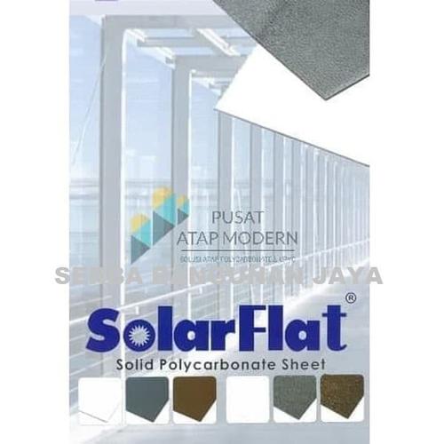 Jual SOLARFLAT 3mm Atap Polycarbonate Solid Plain 20 Meter / 1 ROLL ...