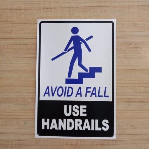Jual SIGN STICKER K3 RAMBU SAFETY USE HANDRAILS UK 20X30M - Jakarta ...